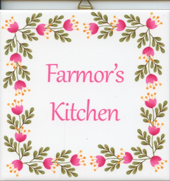 6" Ceramic tile, Farmor's Kitchen – Gift Chalet