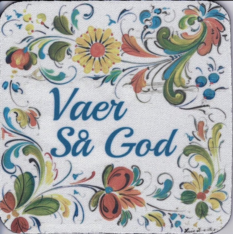 Lise Lorentzen Rosemaling Coasters Box of 6 – Gift Chalet