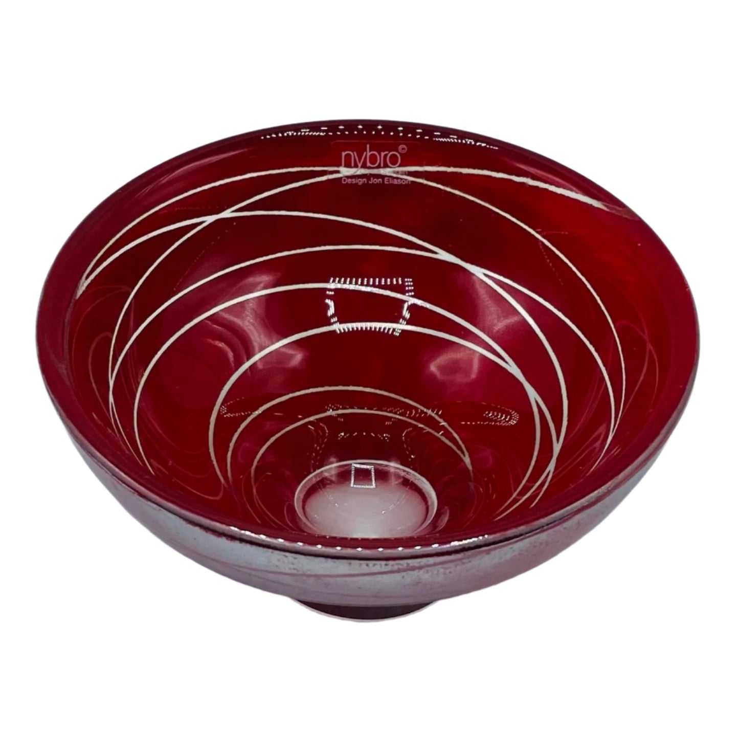 Nybro Trazzel Glass Bowl - Red – Gift Chalet