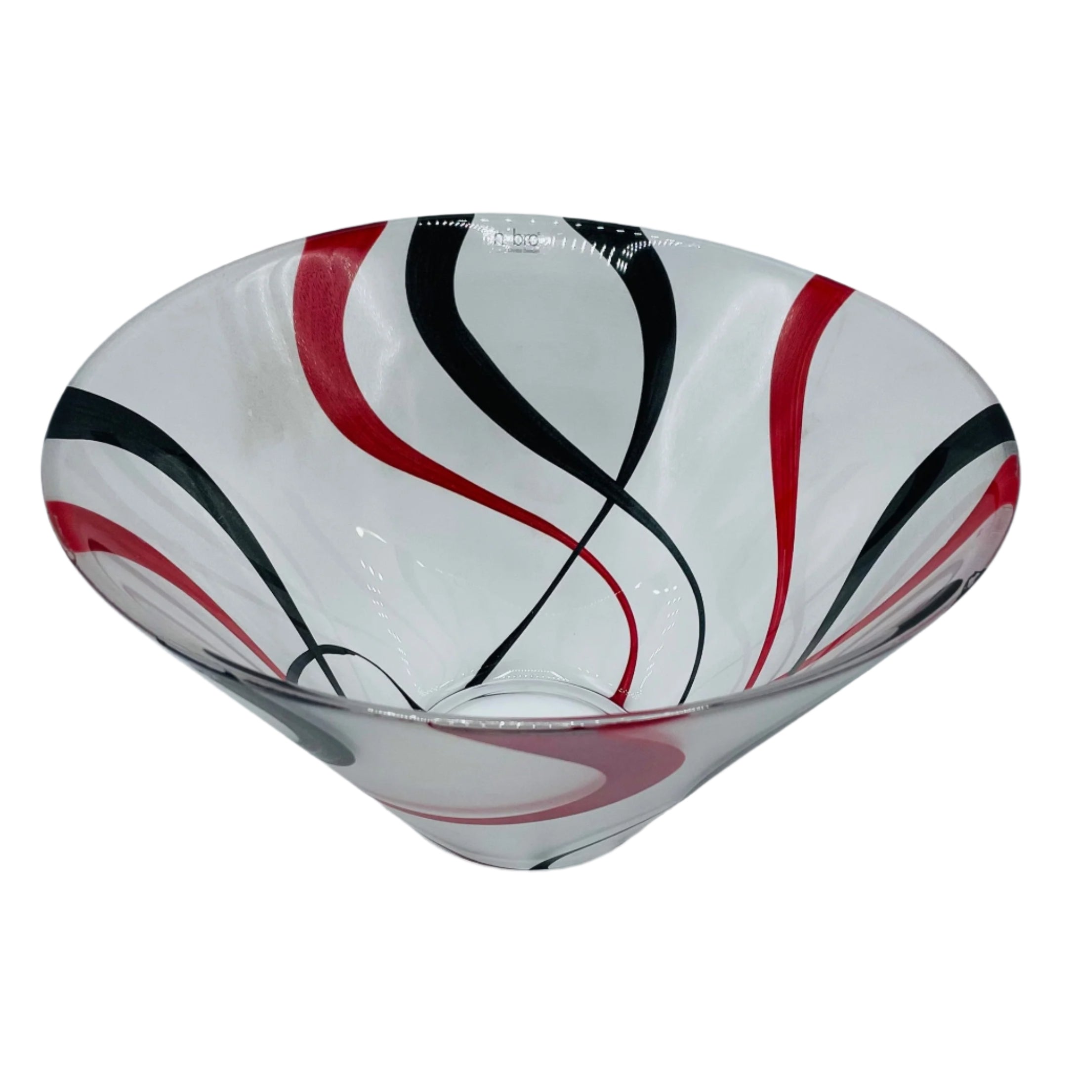 Nybro Molly Glass Bowl - Black & Red – Gift Chalet