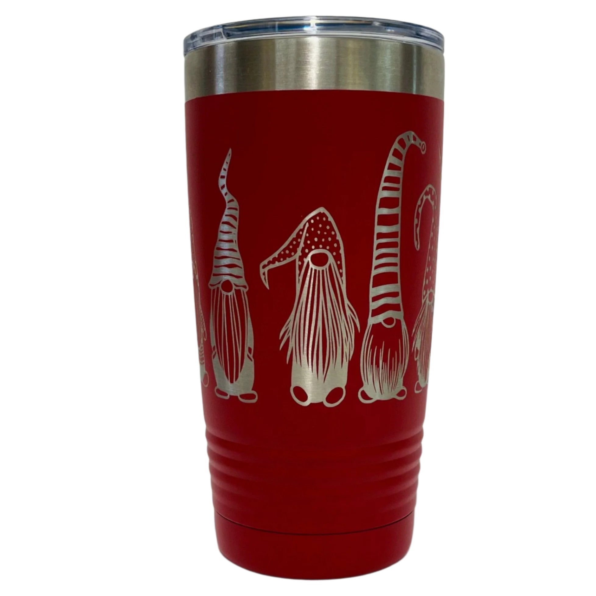 Gnomes on Red 20 oz Stainless Steel hot/cold Cup – Gift Chalet