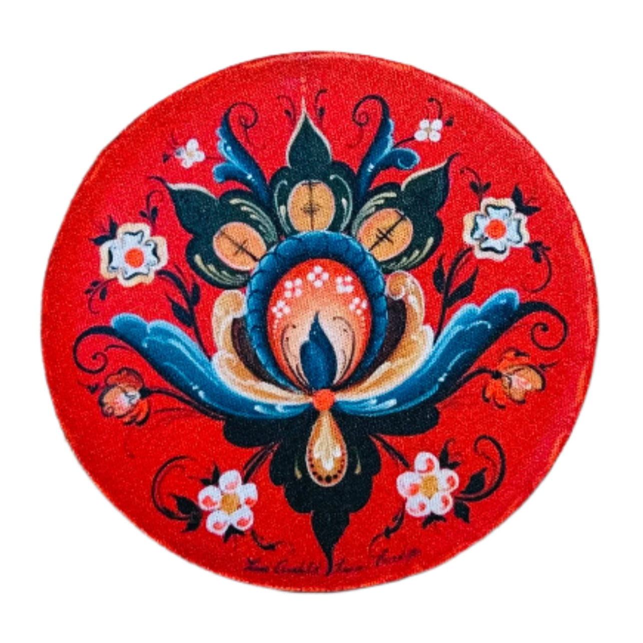 Lise Lorentzen Rosemaling Coaster - Box of 6 – Gift Chalet