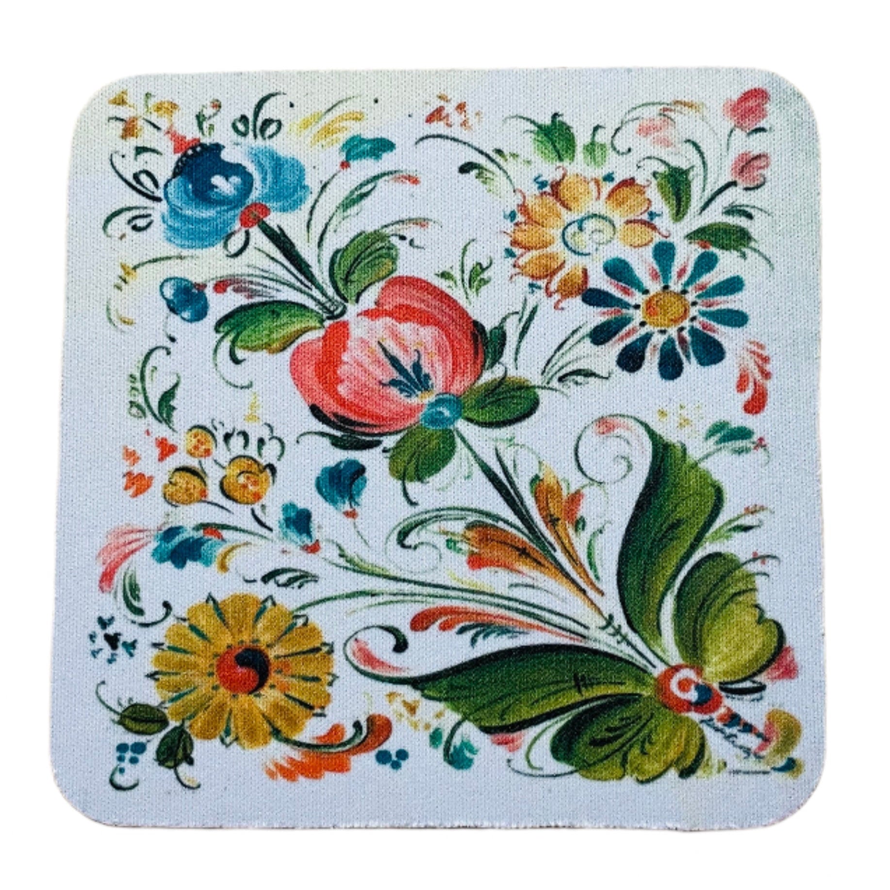 Lisa Lorentzen Rosemaling Coasters Box of 6 – Gift Chalet