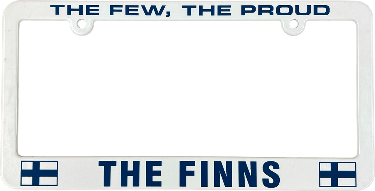 The Few, The Proud, The Finns Finnish license plate frame – Gift Chalet