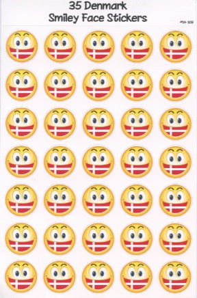 Danish Smiley Face Stickers – Gift Chalet