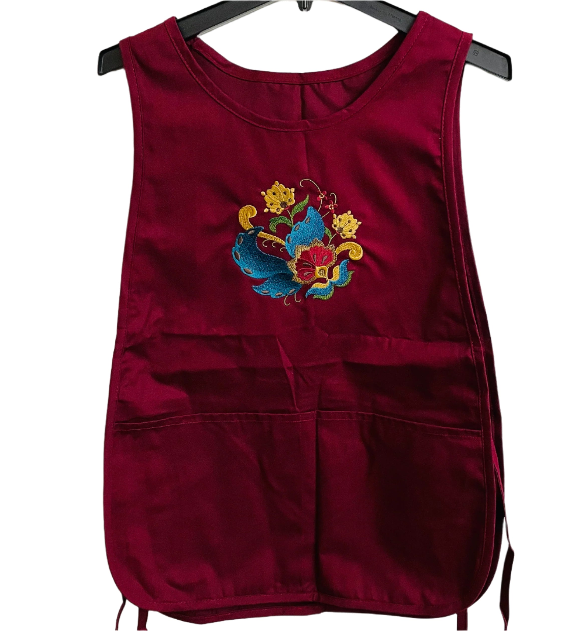 Smock style Apron - Embroidered Rosemaling – Gift Chalet