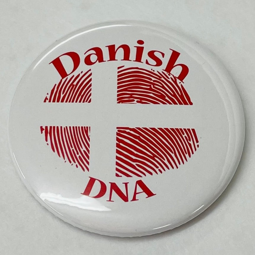 Danish DNA round button/magnet – Gift Chalet