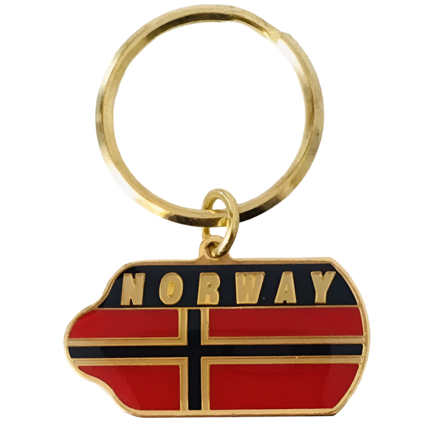 Metal Keyring, Norway flag – Gift Chalet