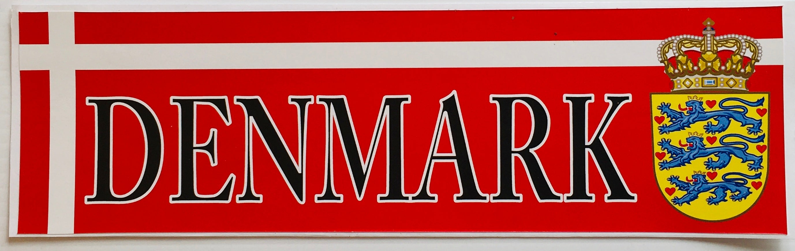 Bumper Sticker - Denmark with crest – Gift Chalet