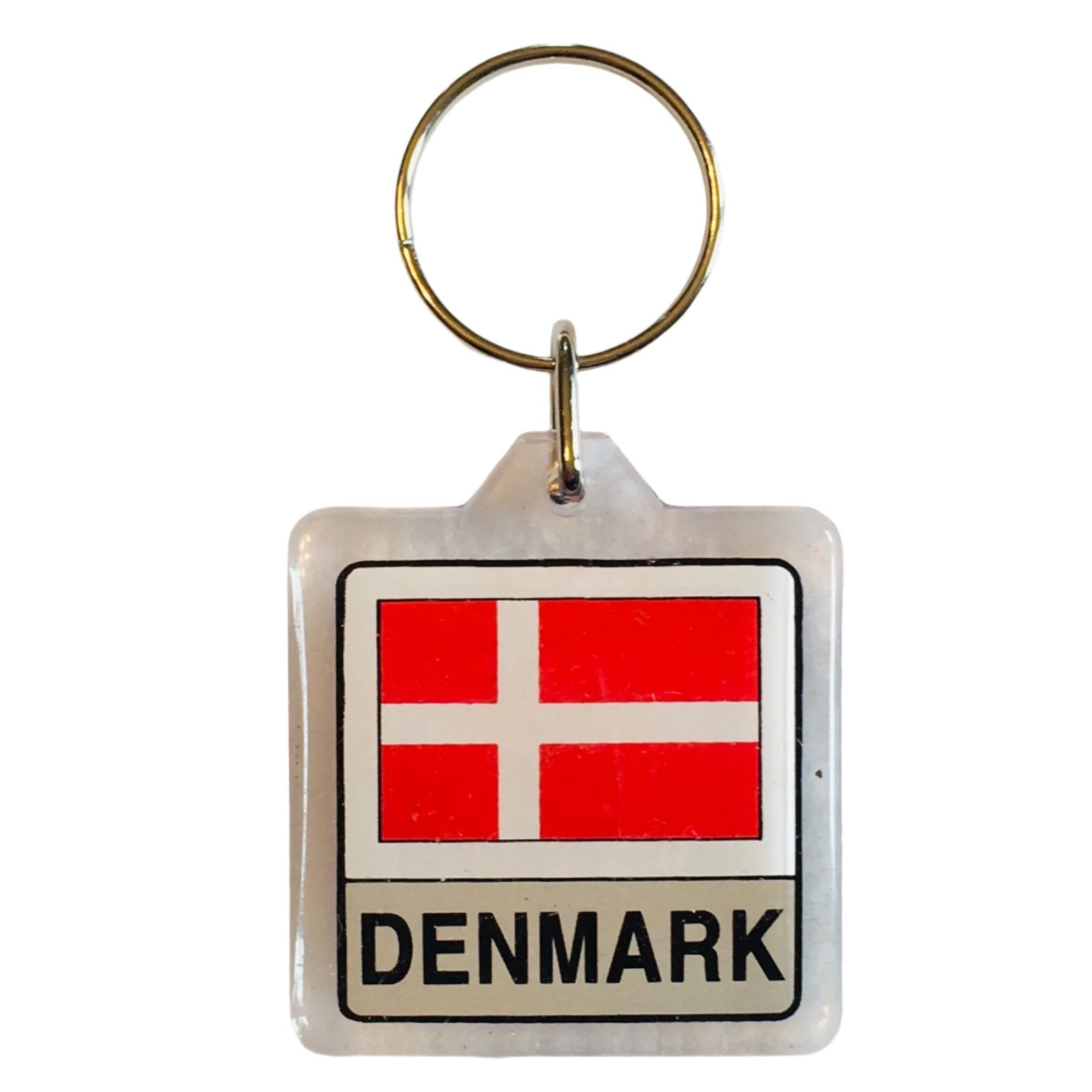 Keyring, Denmark Flag & Crest – Gift Chalet