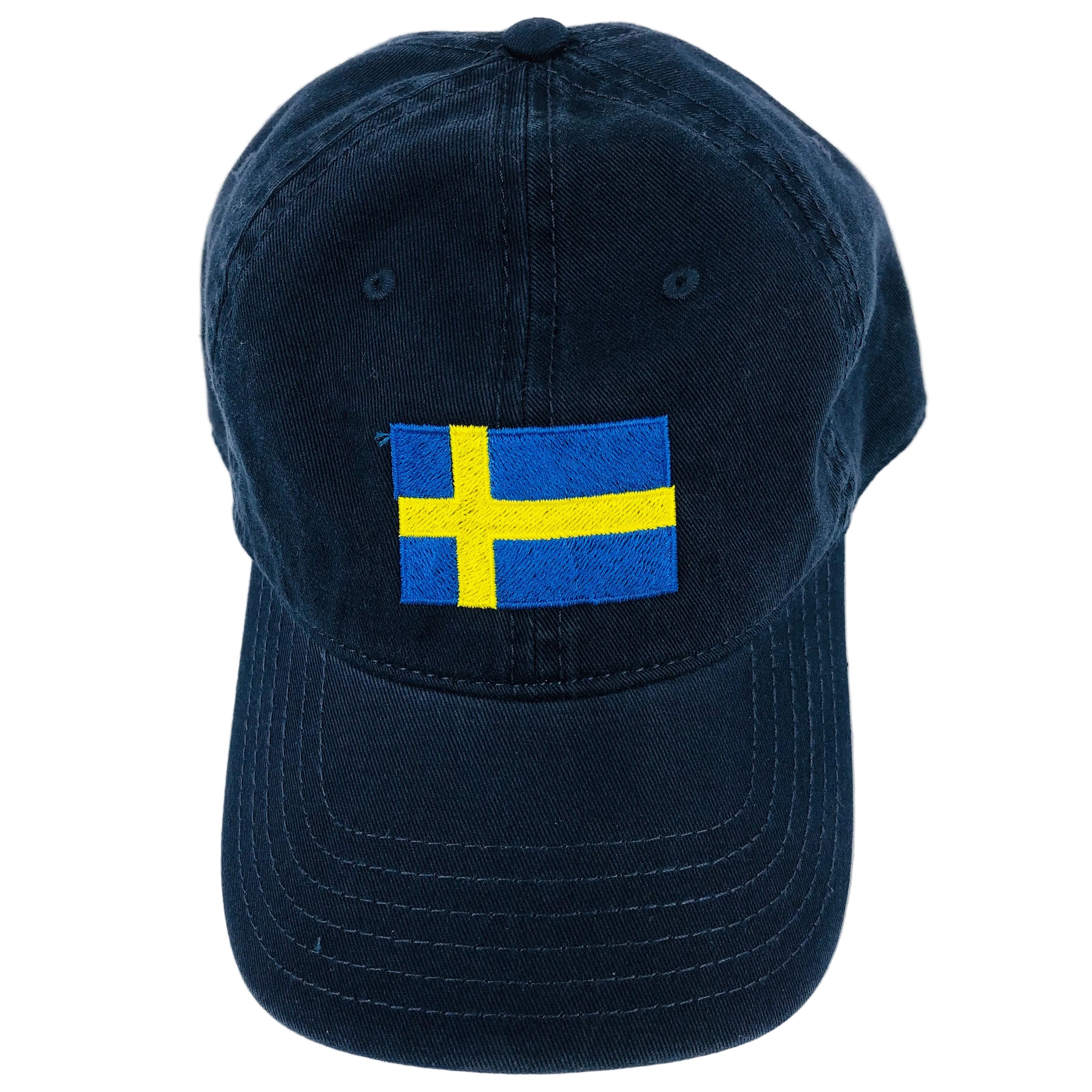 Sweden flag embroidered navy baseball cap – Gift Chalet